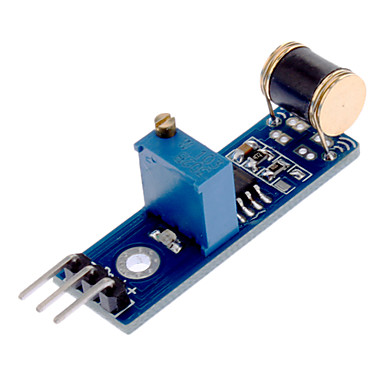 801S LM393 módulo de sensor de vibración - Azul + Negro (DC 3 ~ 5 V ...